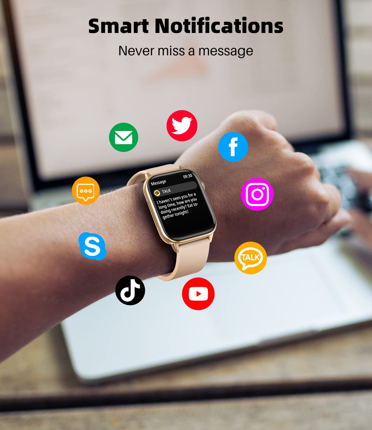 Mua EGQINR Smart Watch (Answer/Make Call), 1.68" Fitness Tracker ...