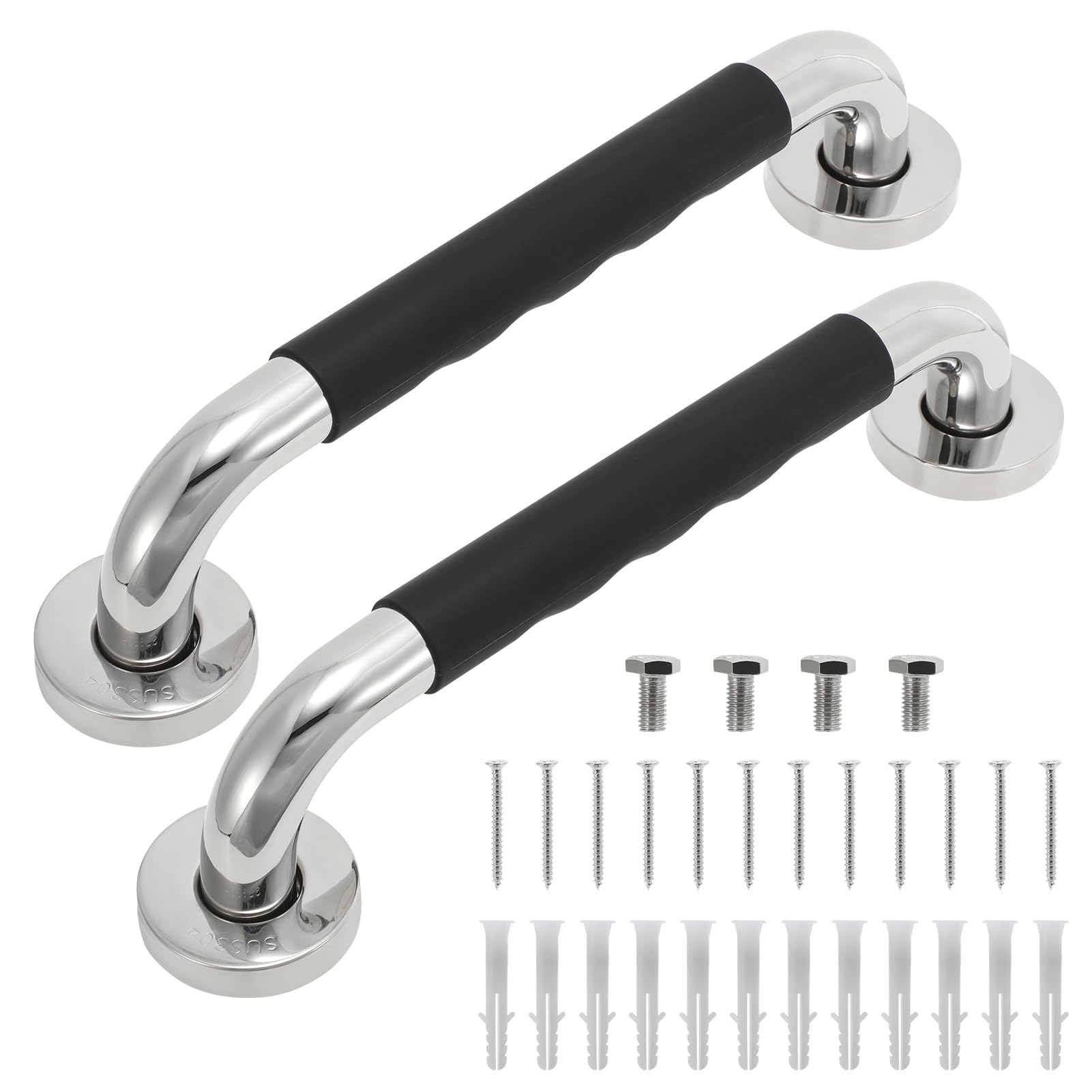 Misounda Shower Garb Bars,12 inches Grab Bars for Bathtubs Showers ...