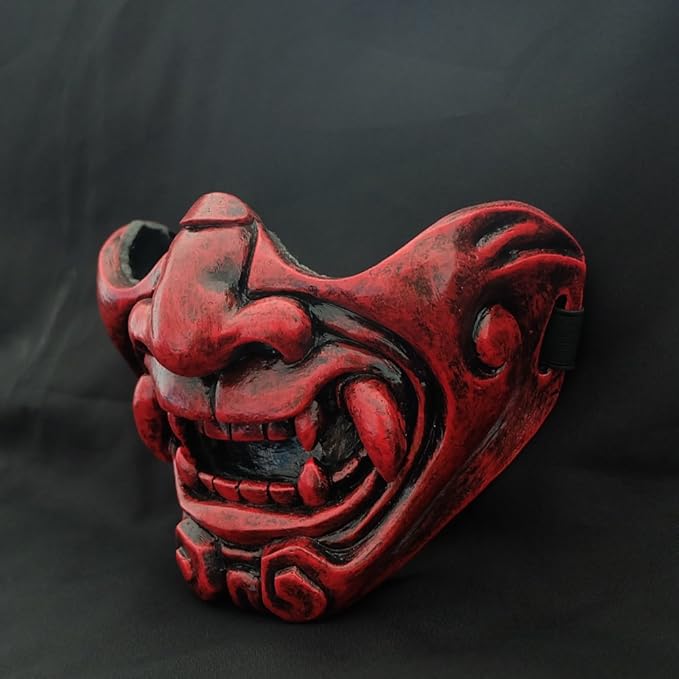 Demon Oni Airsoft Mask Samurai Mempo Armor Bushido Cosplay Menpo ...
