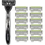 Amazon.com: ShaveMOB 6-Blade Men's Razor Kit (Flex Head Handle with ...