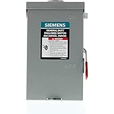 SIEMENS 2P 60A 240V General Duty Safety Switch Outdoor, Non-Fusible ...