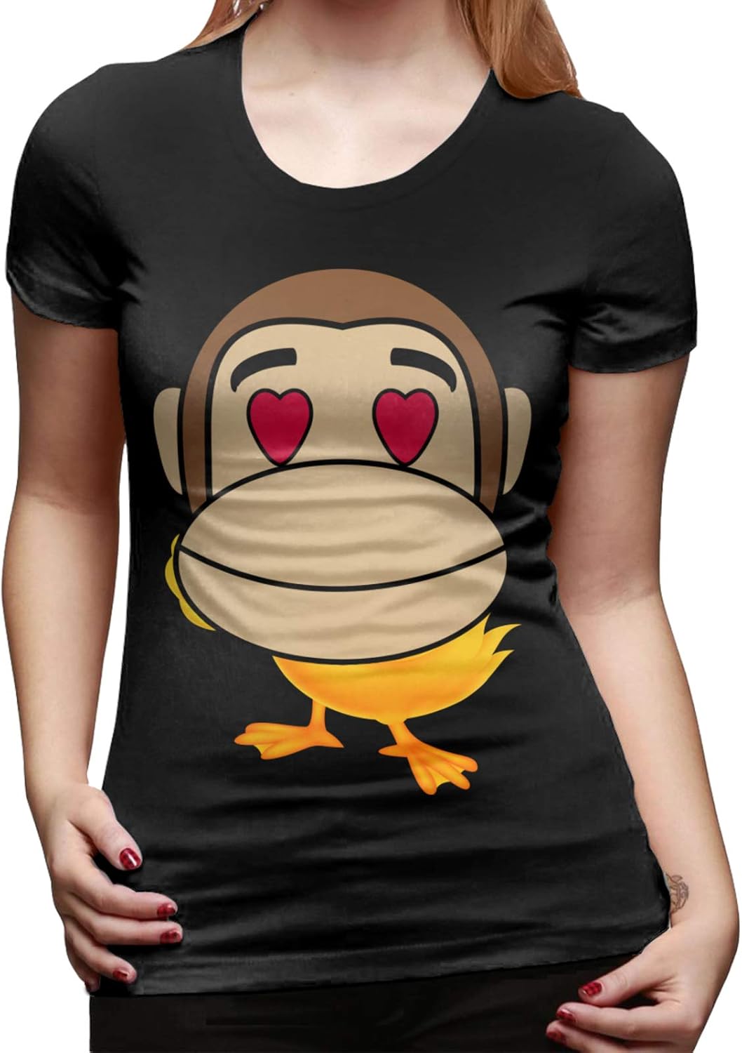 Cute Monkey(2) Women's Short Sleeve T Shirt Tees for Women: Amazon.de ...