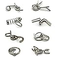 Amazon.com: 8 Sets Metal Brain Puzzles Primary Brain Teasers for Adults ...