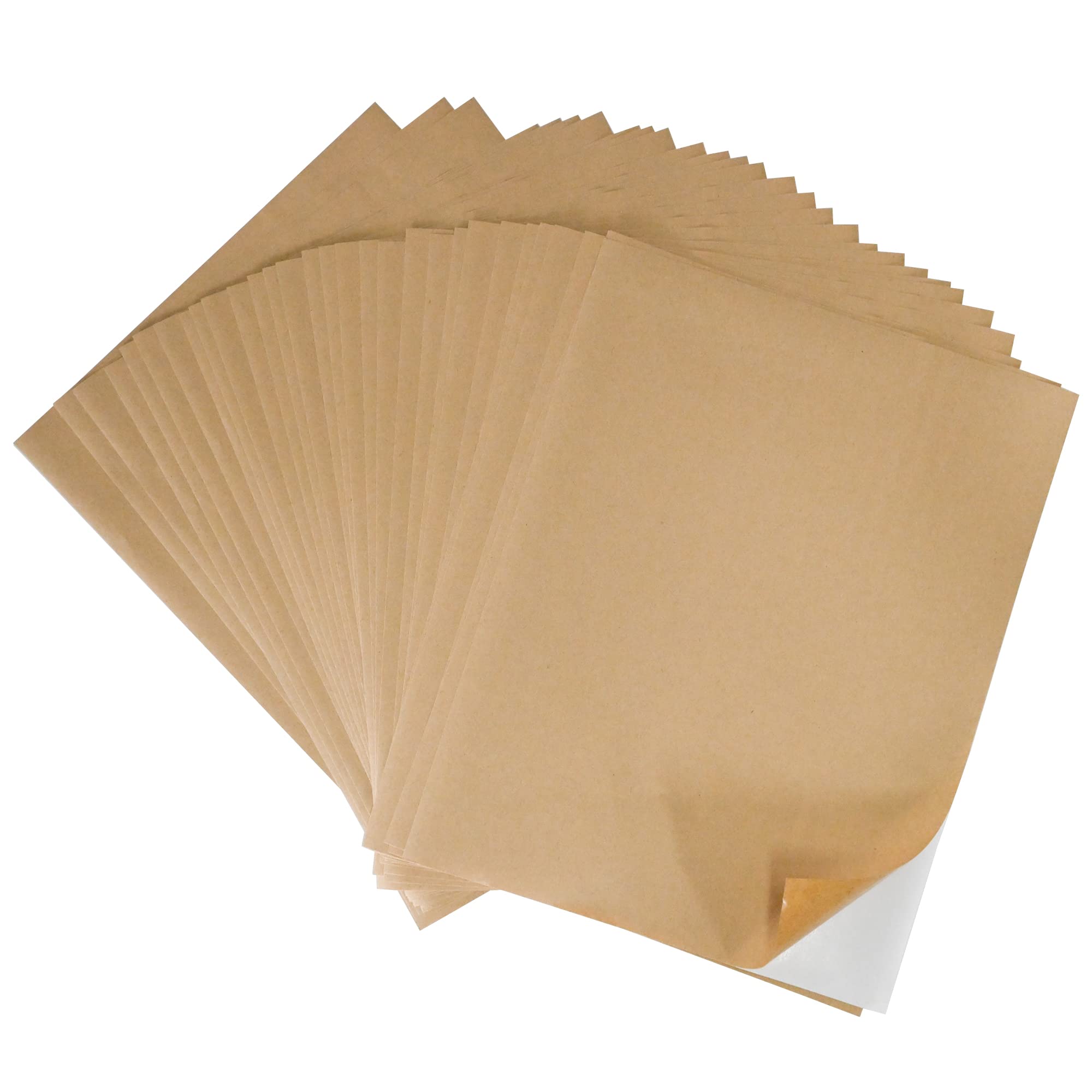 Mua NATURALABEL 30 Full Sheets Sticky Printable Brown Kraft Paper ...