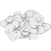 Amazon.com : 150 Pieses Metal Rim Tags Key Tags 1.57 Inch Large Round ...