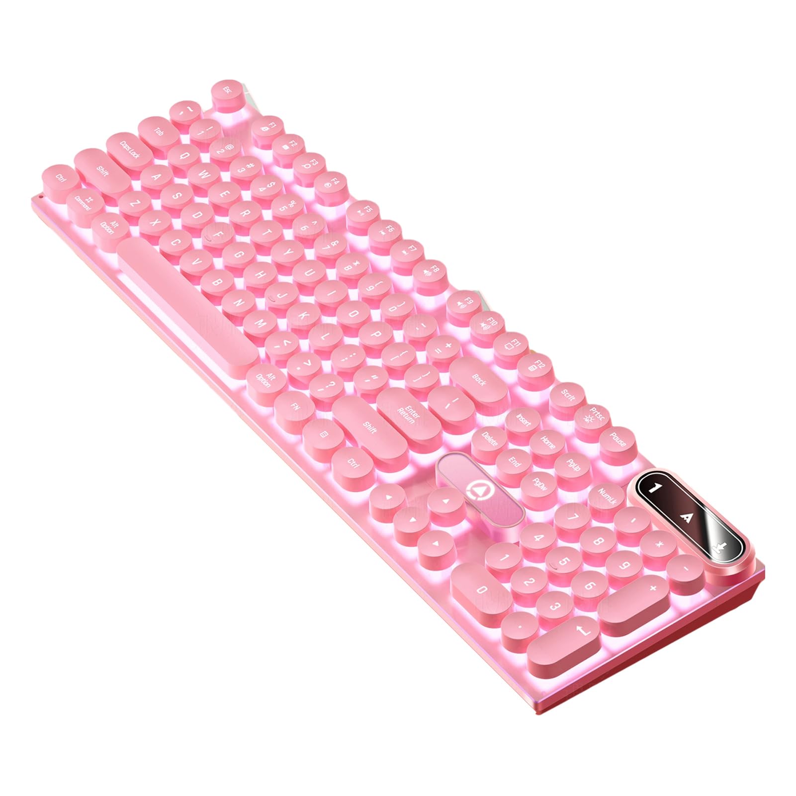 Mua Light Up Keyboard, Typewriter Style Mechanical Gaming Keyboard ...