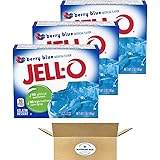 Amazon.com : JELL-O Berry Blue Gelatin Dessert Mix (3 oz Boxes, Pack of ...