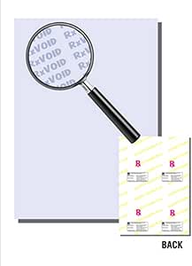 Amazon.com : Security-Guard-Plus Prescription Paper with 14 Security ...