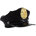 Amazon.com: LOGOFUN Kids Police Hat Police Dress Up Hat Felt Policemen ...