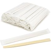 Amazon.com: Bamboo Wooden Chopsticks 100 pairs | Individually Wrapped ...