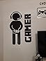 Customwallsdesign Video Game Gaming Gamer Wall Decal Art Decor Sticker ...