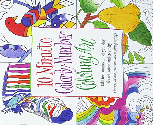 10 Minute Color by Number Coloring Art: Take Ten Minutes Out of Your ...