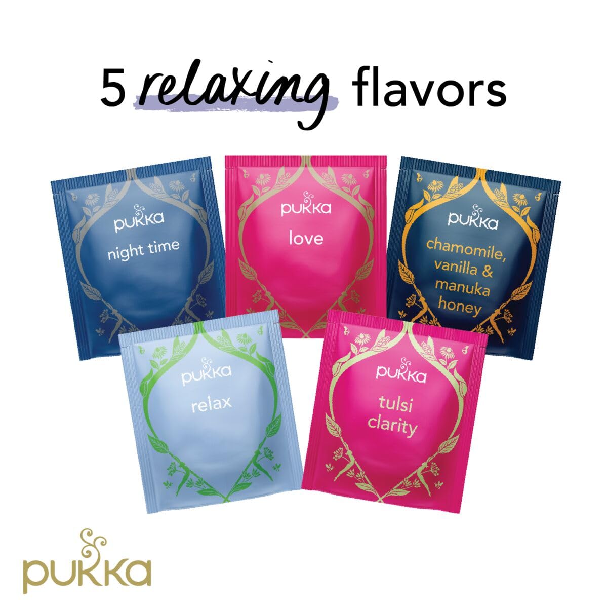 Pukka Tea Gift Box | Herbal Relax Selection Organic Tea | Christmas ...