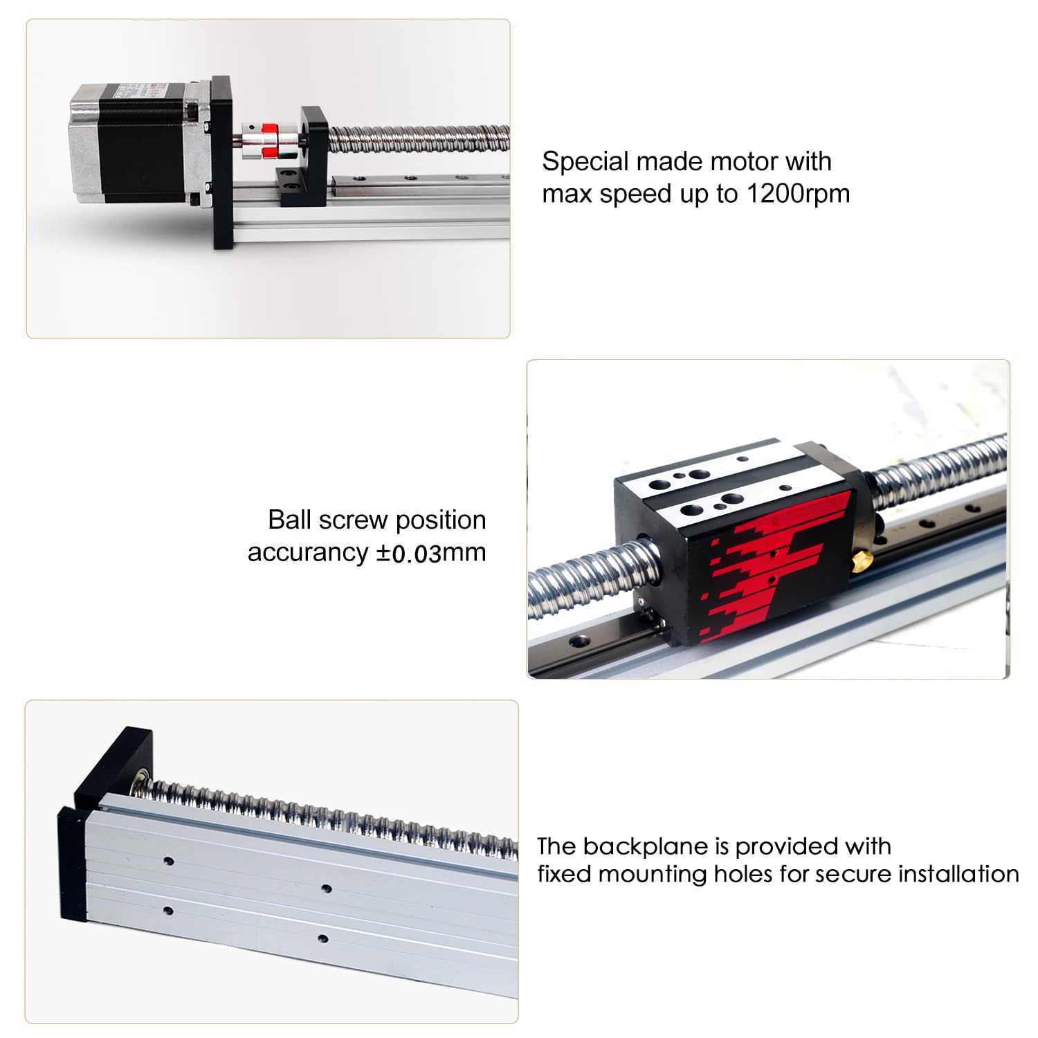 Mua FUYU FSL40 Linear Guide Version 2.0 Table Ball Screw Motion CNC Linear Guide Stage Actuator ...