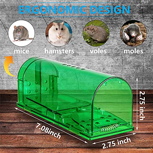 Mouse Trap, SUNNGROWNN Humane Mouse Trap Smart No Kill Mouse Trap Catch ...