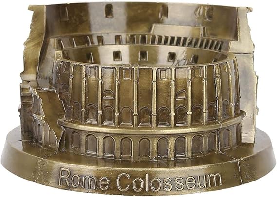FTVOGUE Ancient Rome Colosseum Model Metal Crafts Ornaments Tourist ...