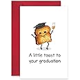 Amazon.com: Leinessy Cute Toast Graduation Card, Congratulations Card ...