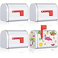 Amazon.com: 8 Pcs White Mini Tinplate Mailbox Toy Small Toy Mailbox ...