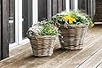 Dekoleidenschaft Pflanzkorb „Rattan“, groß: Amazon.de: Garten