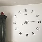 Amazon.com: Timelike 3D DIY Wall Clock, 1M Modern Frameless Large 3D DIY Wall Clock Kit ...