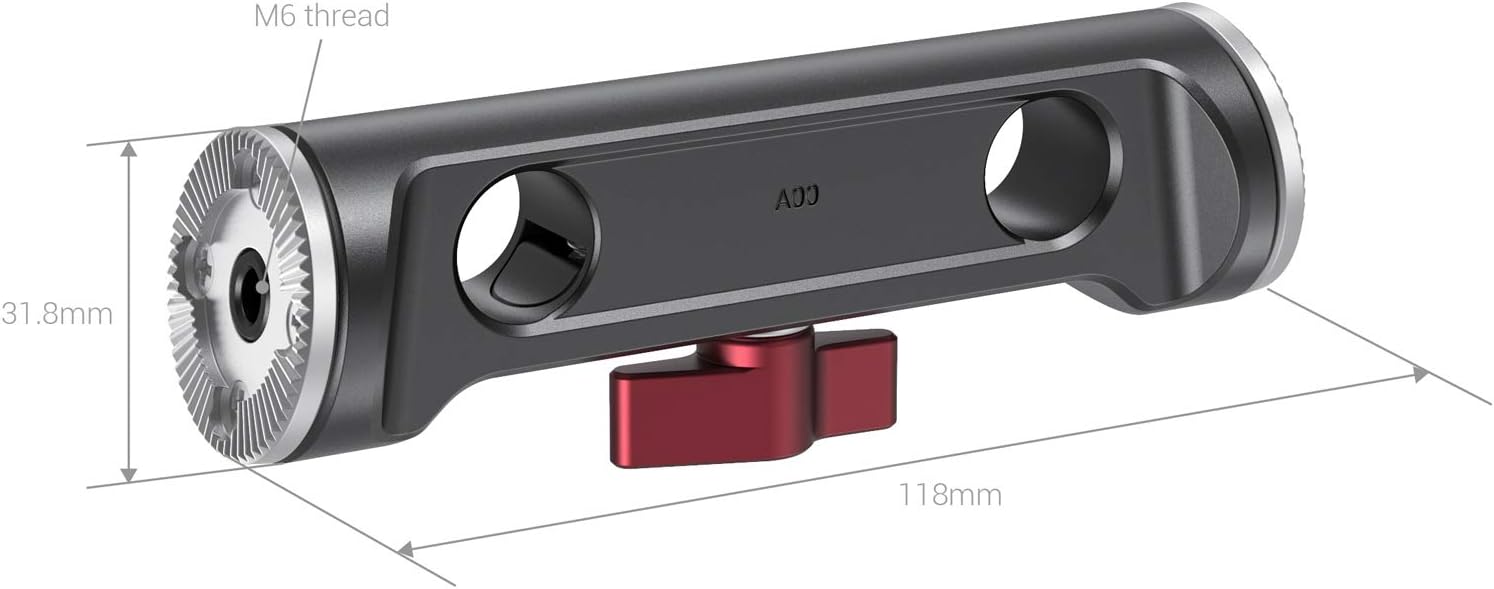 (New Version) SMALLRIG Extension Arm Connector 15mm Dual Rod Clamp with ...