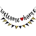Amazon.com: Welcome Home Banner Welcome Back Party Decorations Glitter ...