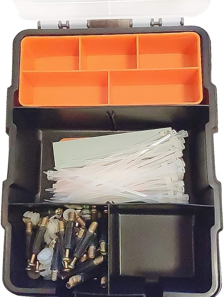 Plastic Tools Storage Box, Portable Waterproof Stackable Organizer Case ...