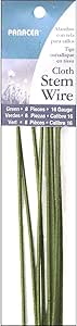 Amazon.com: Panacea Cloth Covered Stem Wire 16 Gauge 18" 8/Pkg-Green