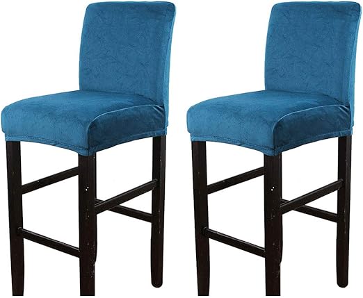 Amazon.com: Dingtuo 2/4PCS Chair Cover Counter Height Bar Stool ...