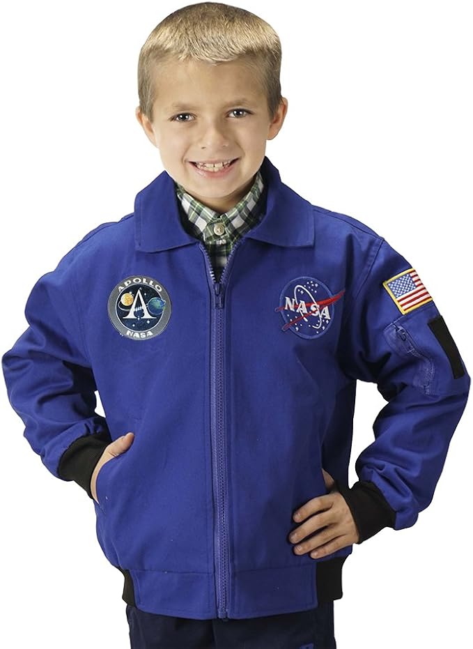 Aeromax NASA Apollo 11 Kids Flight Jacket Small: Amazon.co.uk: Toys & Games