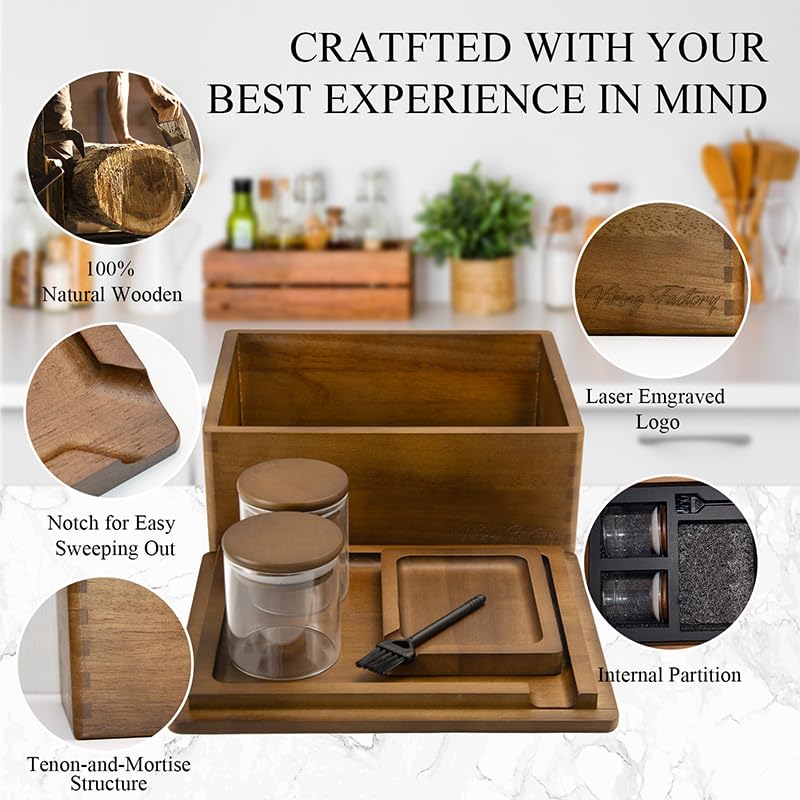 Mua Viking Factory Large Wooden Storage Box with Trays for Personal ...