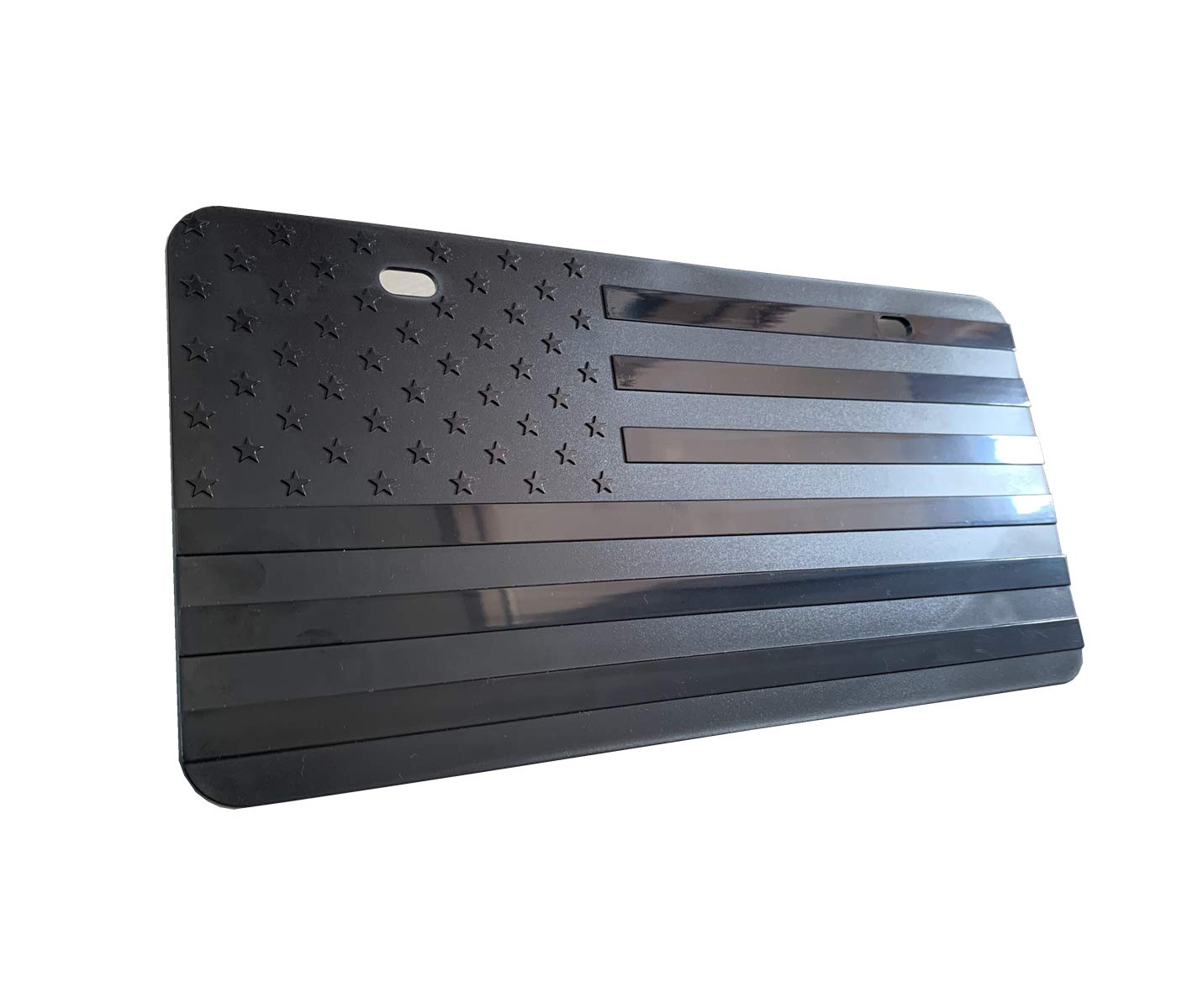 Embossed Black American Flag License Plate Frame Premium Quality Thick ...