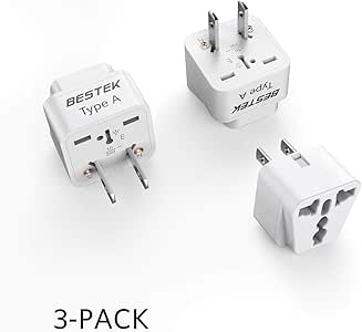 Amazon.com: BESTEK Japan Travel Plug Adapter, Grounded Universal Type A ...
