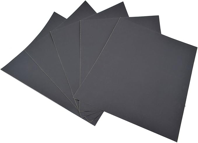 5 feuilles – Grain 1000 papier imperméable 230 X280 mm humide/sec en ...