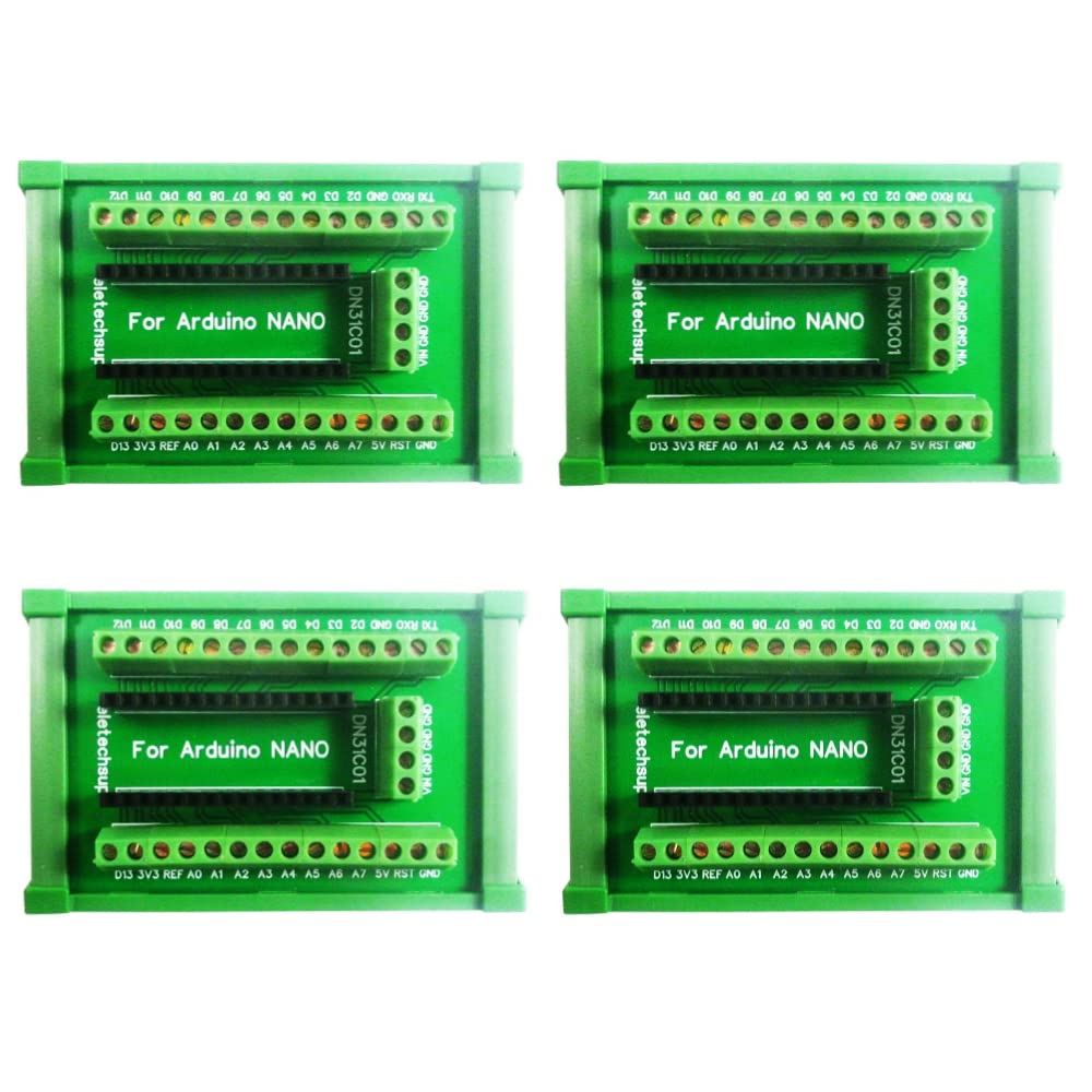 Mua DIN Rail Mount Screw Terminal Block Breakout Module PLC Expanding Board for Arduino Nano V3 ...
