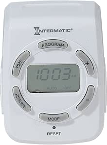 Intermatic DT122K 15-Amp Two-Outlet Heavy Duty Digital Indoor Timer ...