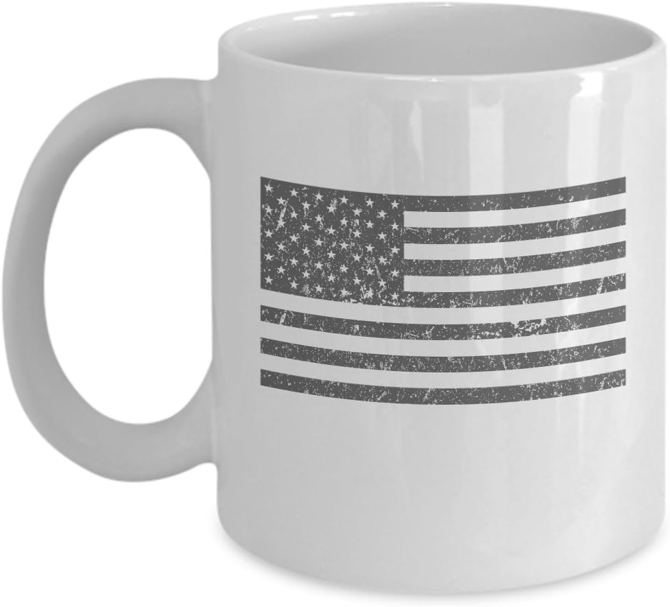 Amazon.com: American Flag Coffee Mug - Patriotic Gift 11oz White ...