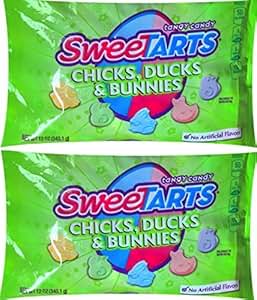 Amazon.com : Sweetarts Easter Candy Chicks, Ducks, & Bunnies Tangy ...
