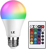 Colour Changing Bulb B22 10W Dimmable, RGBW LED Light Bulbs Mood ...