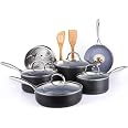COOKSMARK 12 Piece Scratch Resistant Ceramic Nonstick Hard Anodized ...