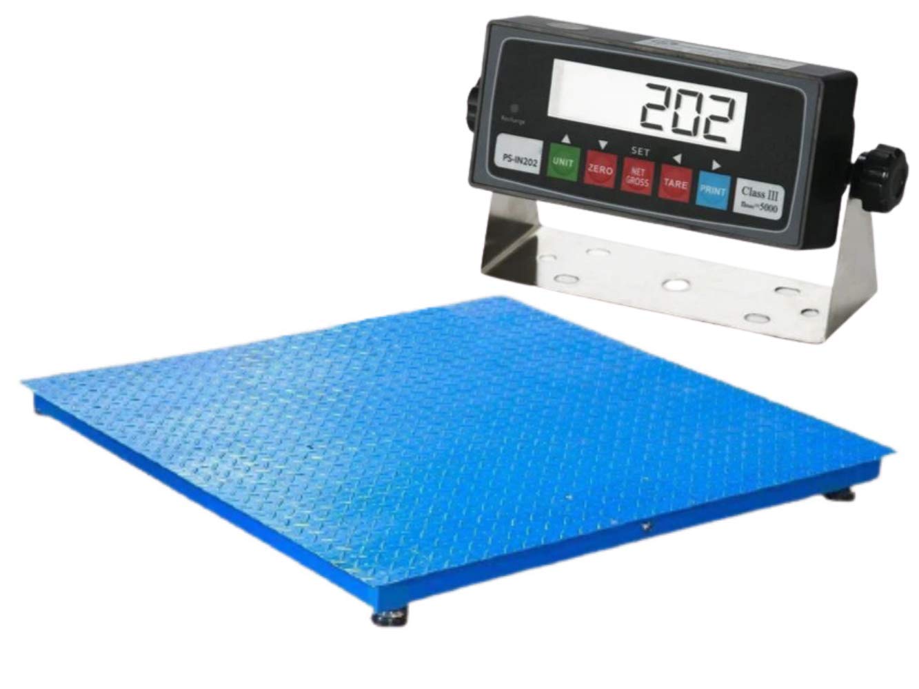 (60" x 48") 5'x4 Floor Scale/Pallet Scale with Metal Indicator 5000 x 1 ...
