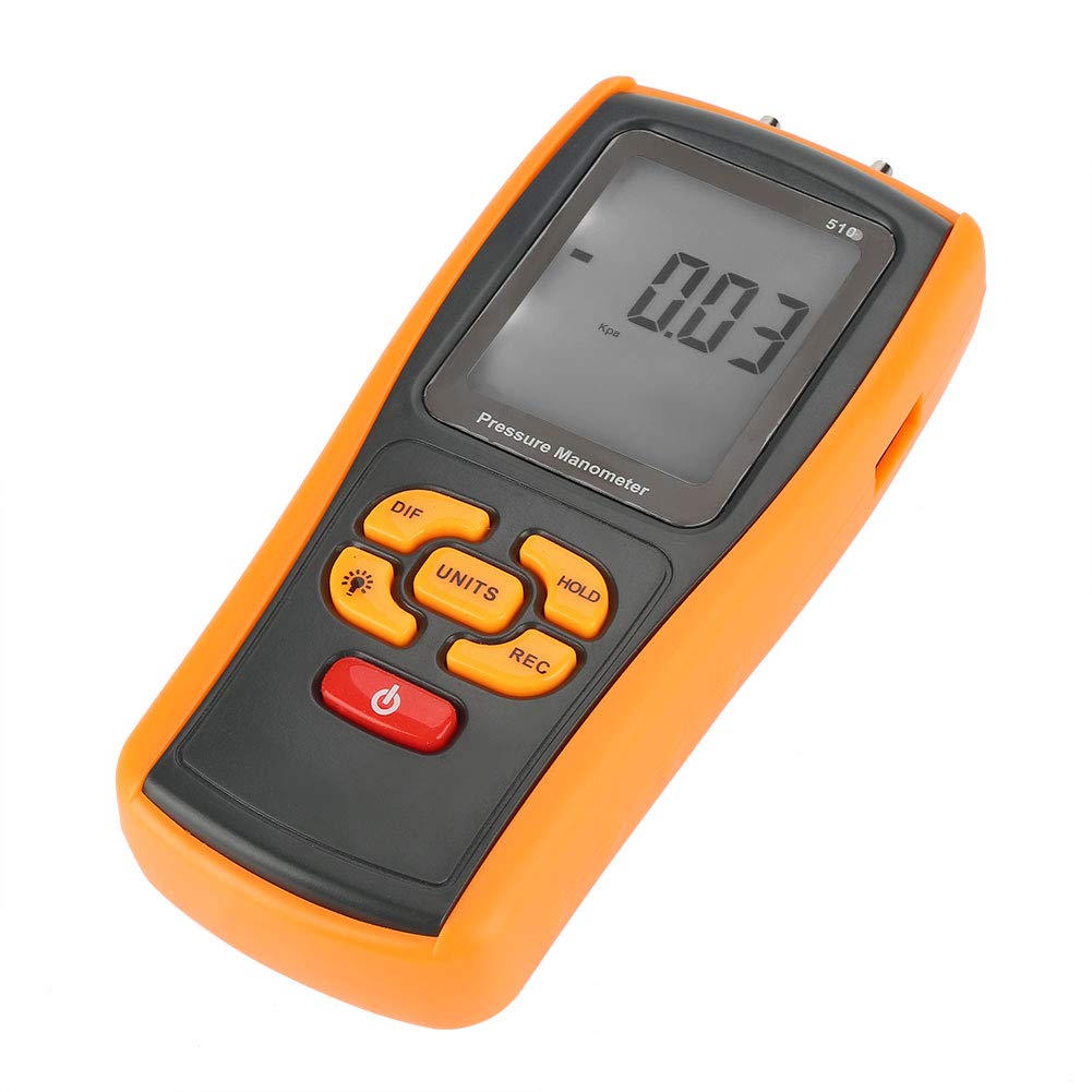Digital Manometer, GM510 Portable Digital LCD Display Pressure ...