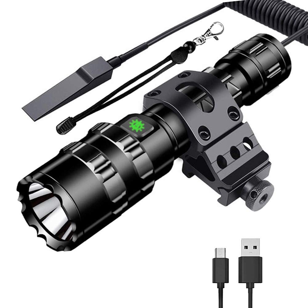BESTSUN Tactical Flashlights Rechargeable 3000 High Lumen Super Bright ...