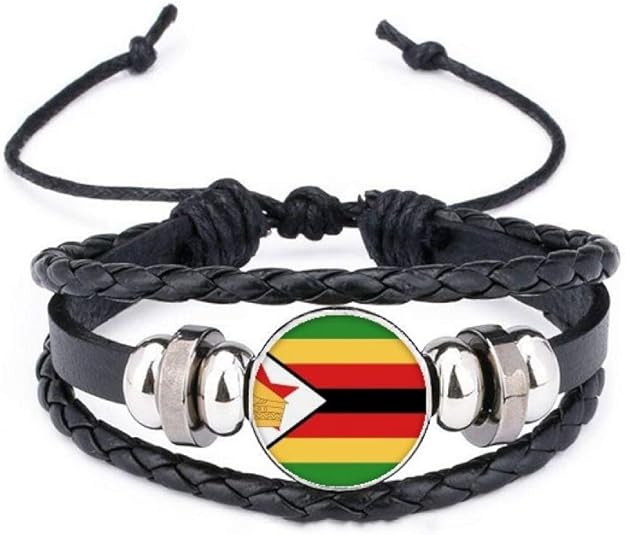 Amazon.com: DIYthinker Zimbabwe National Flag Africa Country Bracelet ...