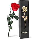 Amazon.com: LIZHUYA Preserved Rose in a Box Real Roses That Lasts for ...