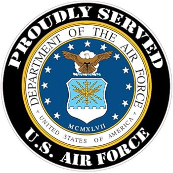 Amazon.com: United States Air Force Veteran Logo Car Decal US Military ...