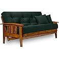 Amazon.com: Nirvana Futons Westfield Futon Set - Queen Size, Frame, 8 ...