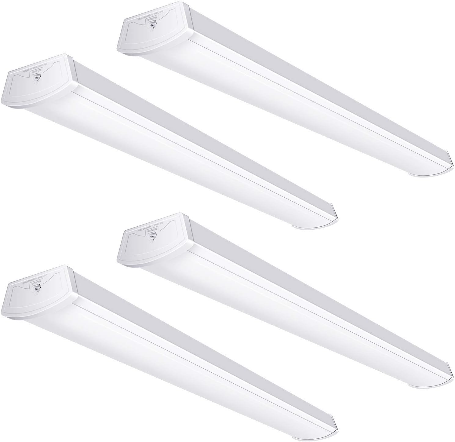 AntLux Linkable 4 Foot LED Wraparound Shop Light Flush Mount Garage ...