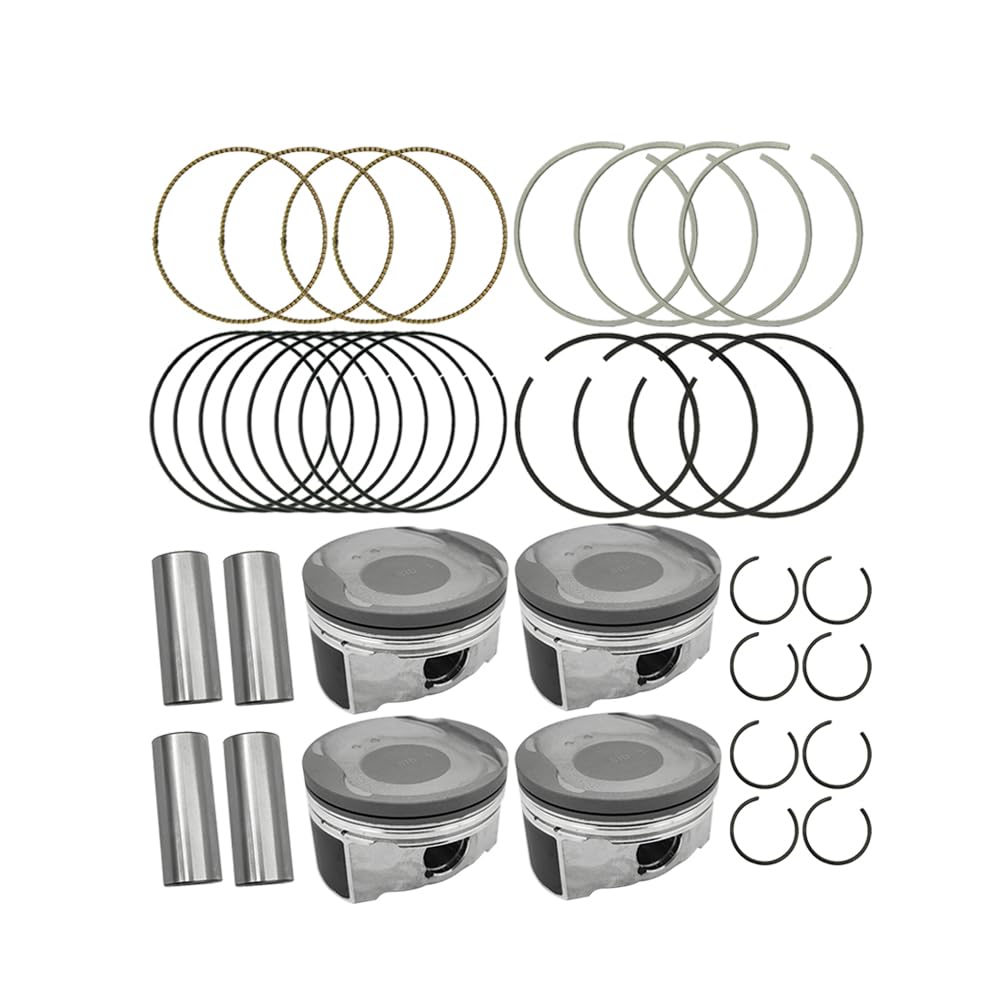 Zieichy Engine Piston & Piston Rings Set Compatible with Toyota Camry ...