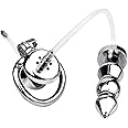 Amazon.com: Cock Cage with Anal Plug Combo Unit Inverted Chastity Cage ...